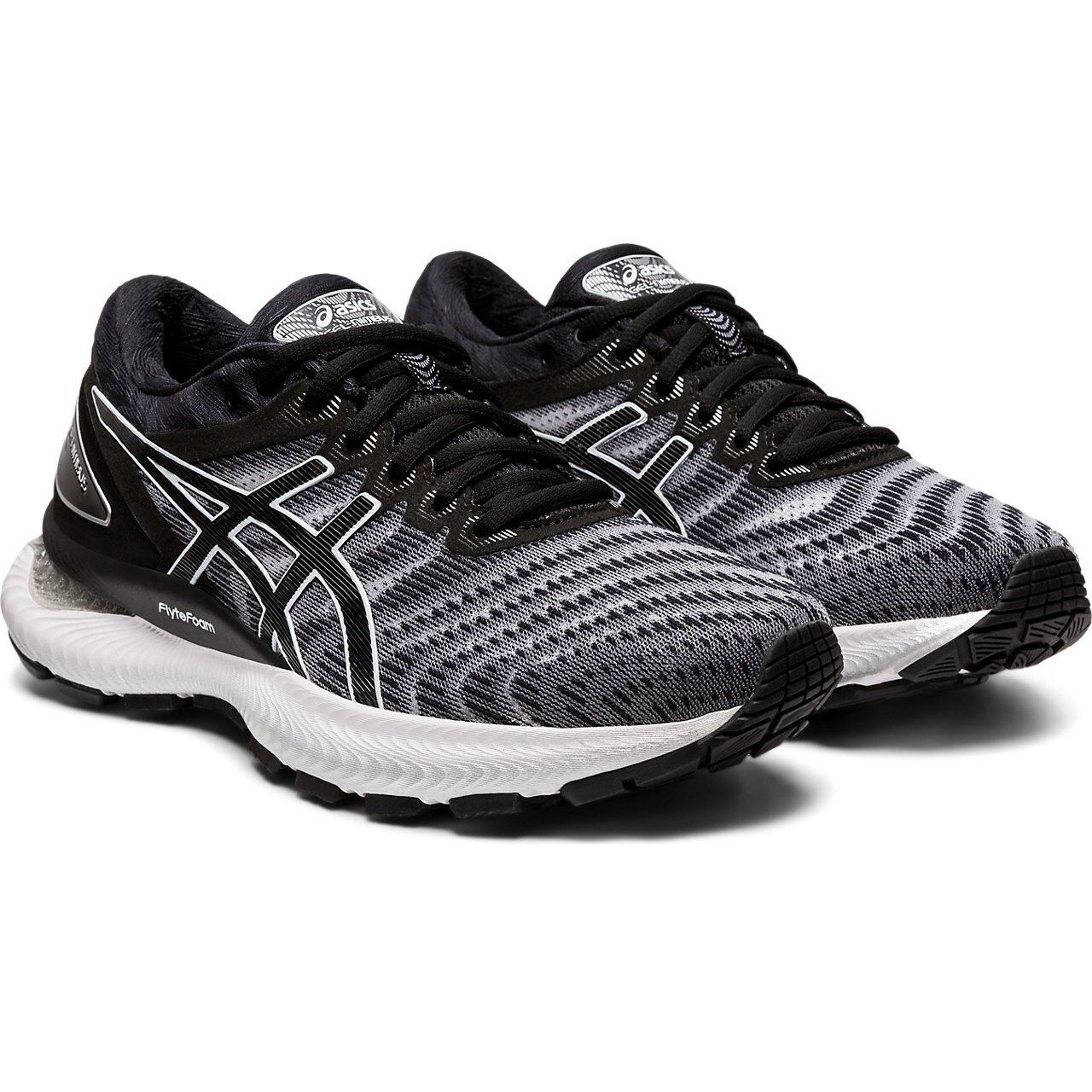 Asics Laufschuhe Gel Nimbus 22 (Dämpfung) weiss/schwarz Damen online ...