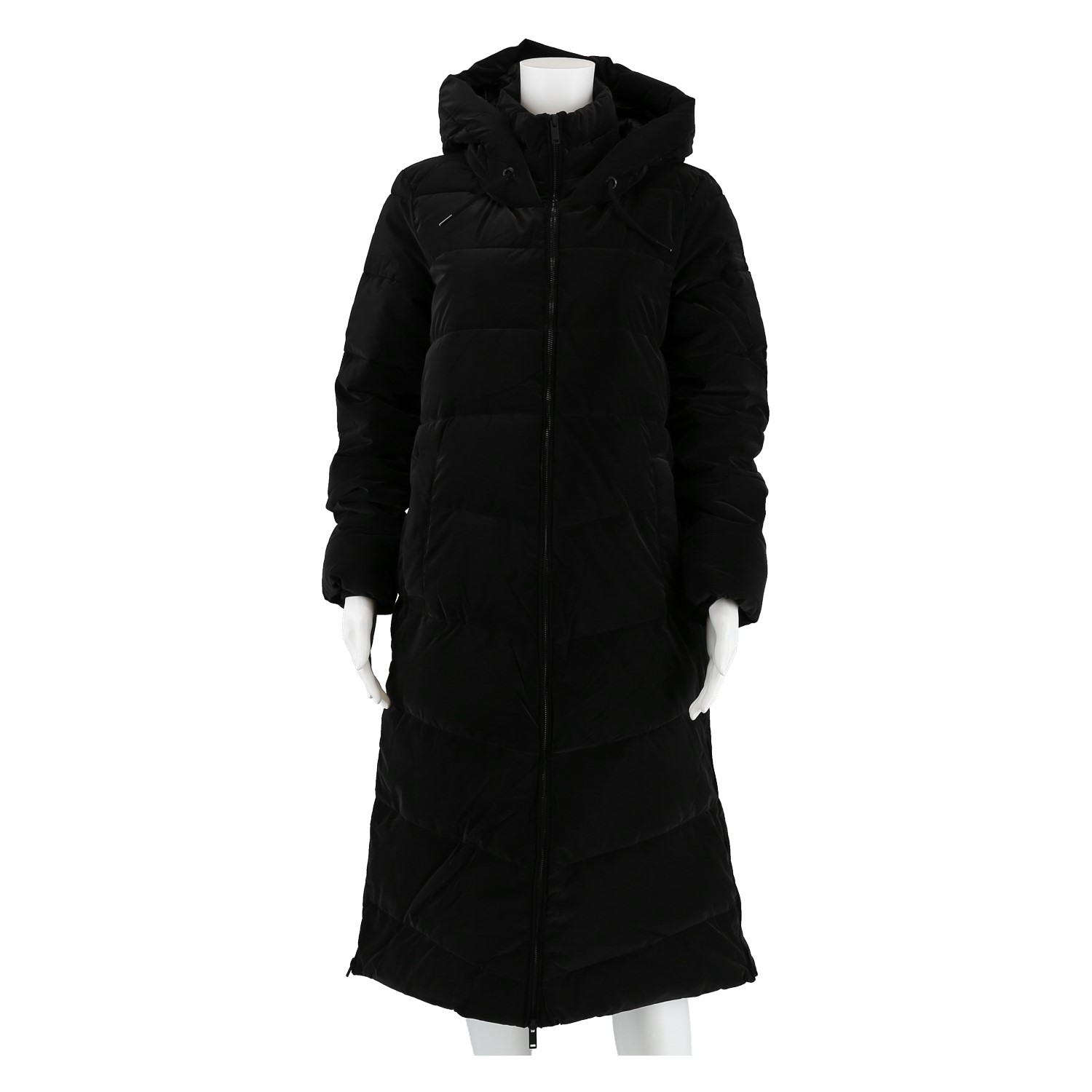 CMP Wintermantel Coat Fix Hood (Glanzeffekt, wattiert, warm) schwarz ...