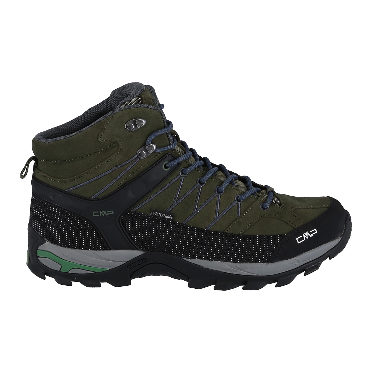 CMP Wanderschuhe Rigel Mid Trekking WP (Trekking, wasserdicht) grün ...