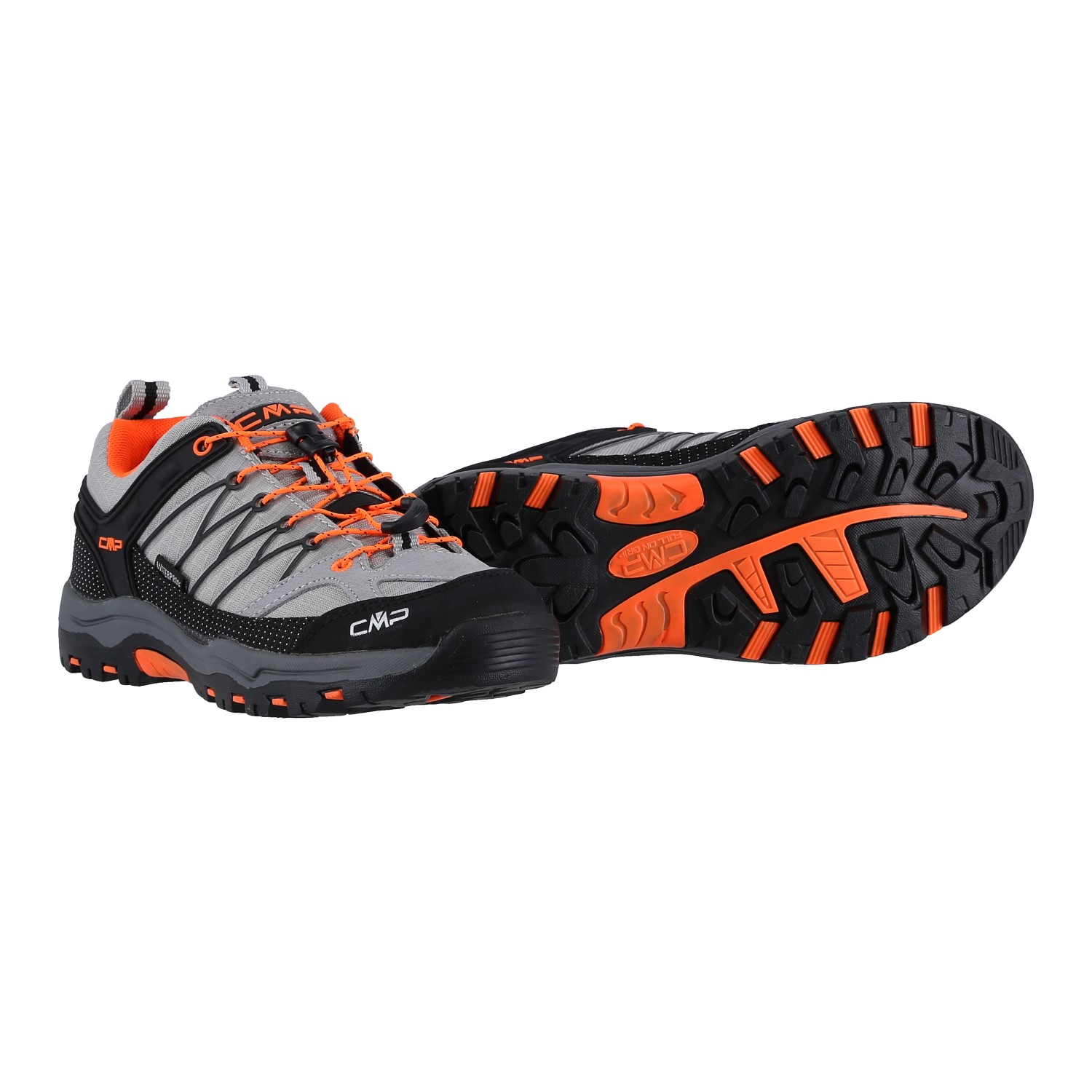 CMP Wanderschuhe Rigel Low WP (Trekking, wasserdicht) hellgrau/orange ...
