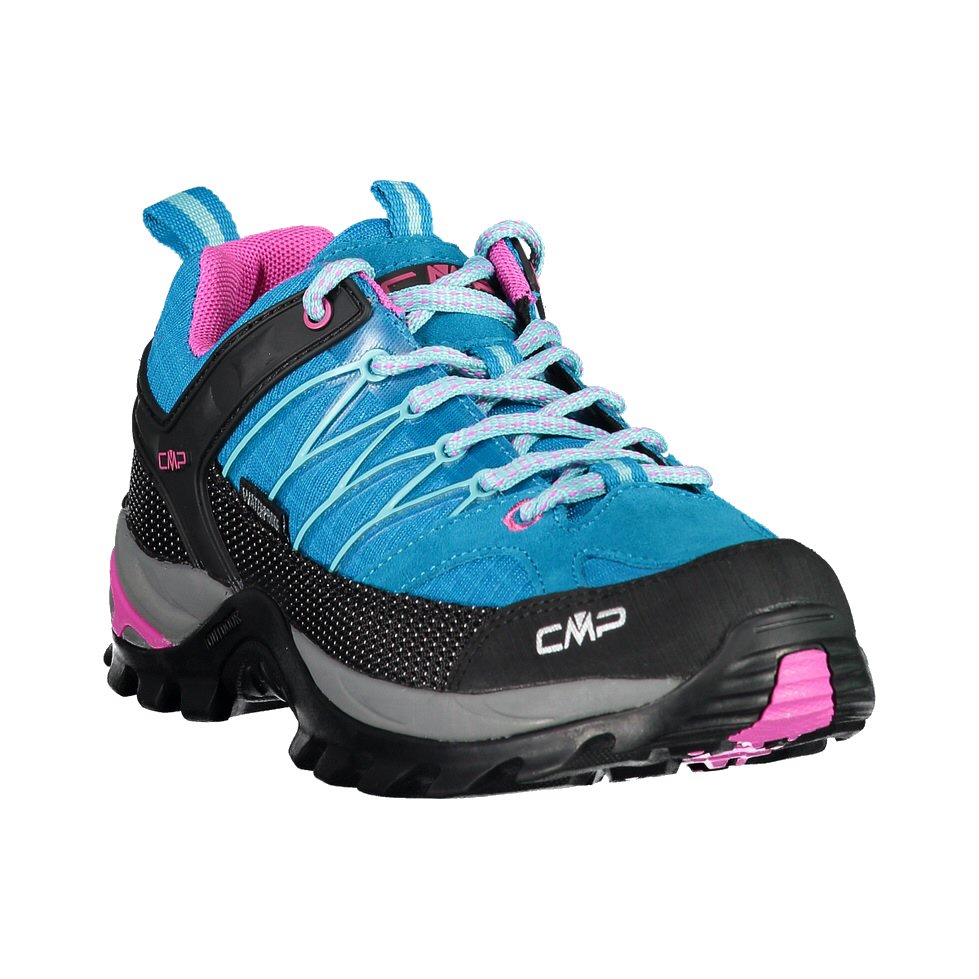 CMP Wanderschuhe Rigel Low WP (Trekking, wasserdicht) aquablau/pink ...
