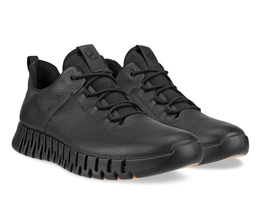 ECCO Sneaker Gruuv Lea GTX (Glattleder, wasserdicht) schwarz Herren online bestellen