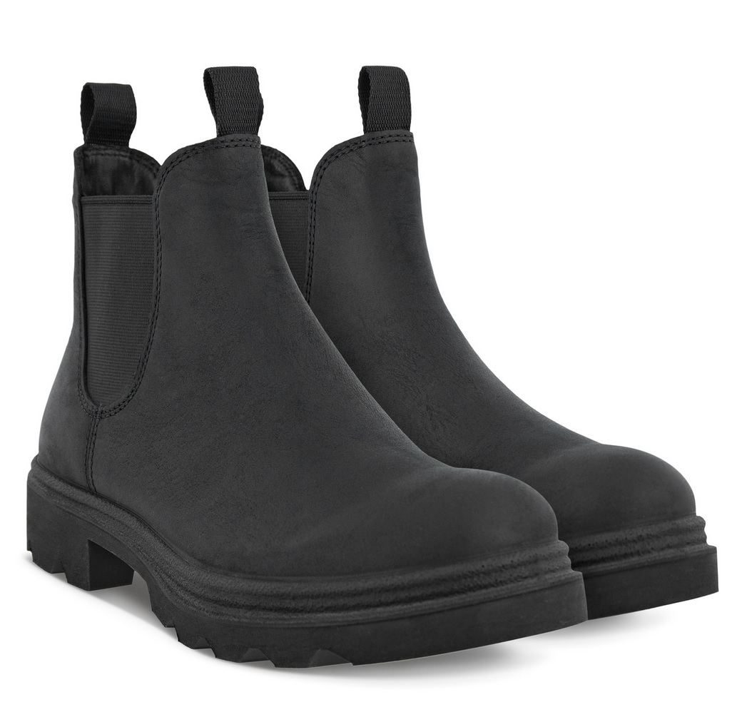 ECCO Stiefelette Grainer Chelsea Boot (Nubukleder, wasserdicht) schwarz ...