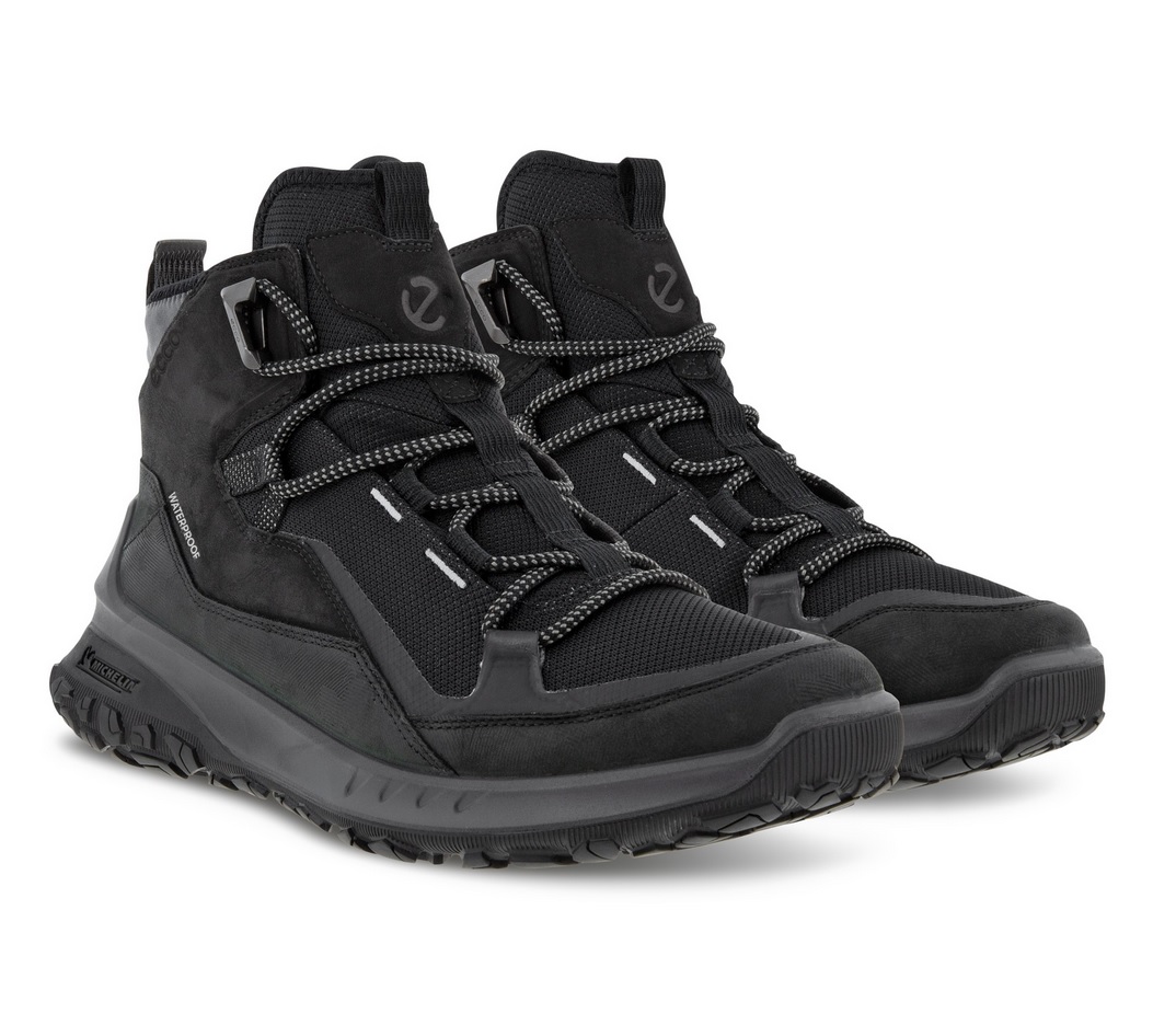 ECCO Wanderschuhe ULT-TRN Mid WP (wasserdicht, Nubukleder) schwarz ...