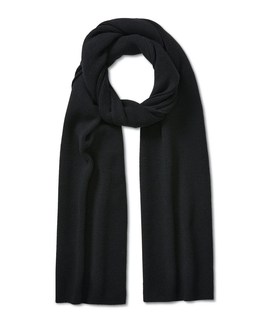 Falke Winterschal (feiner Merinowolle) schwarz 180cm x 30cm - 1 Stück ...