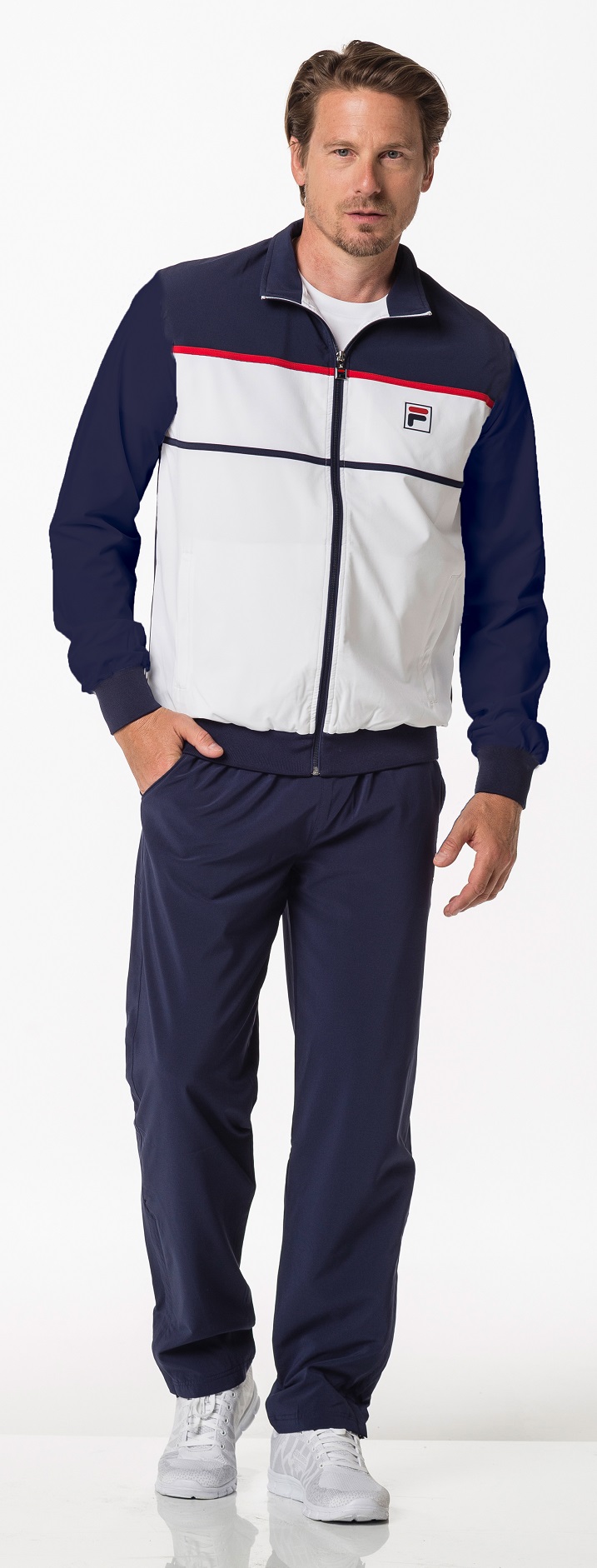 Fila Tennisjacke Max Warm-Up weiss/blau Herren versandkostenfrei online ...