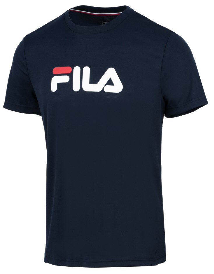 Fila Tennis-Tshirt Logo dunkelblau Herren online bestellen