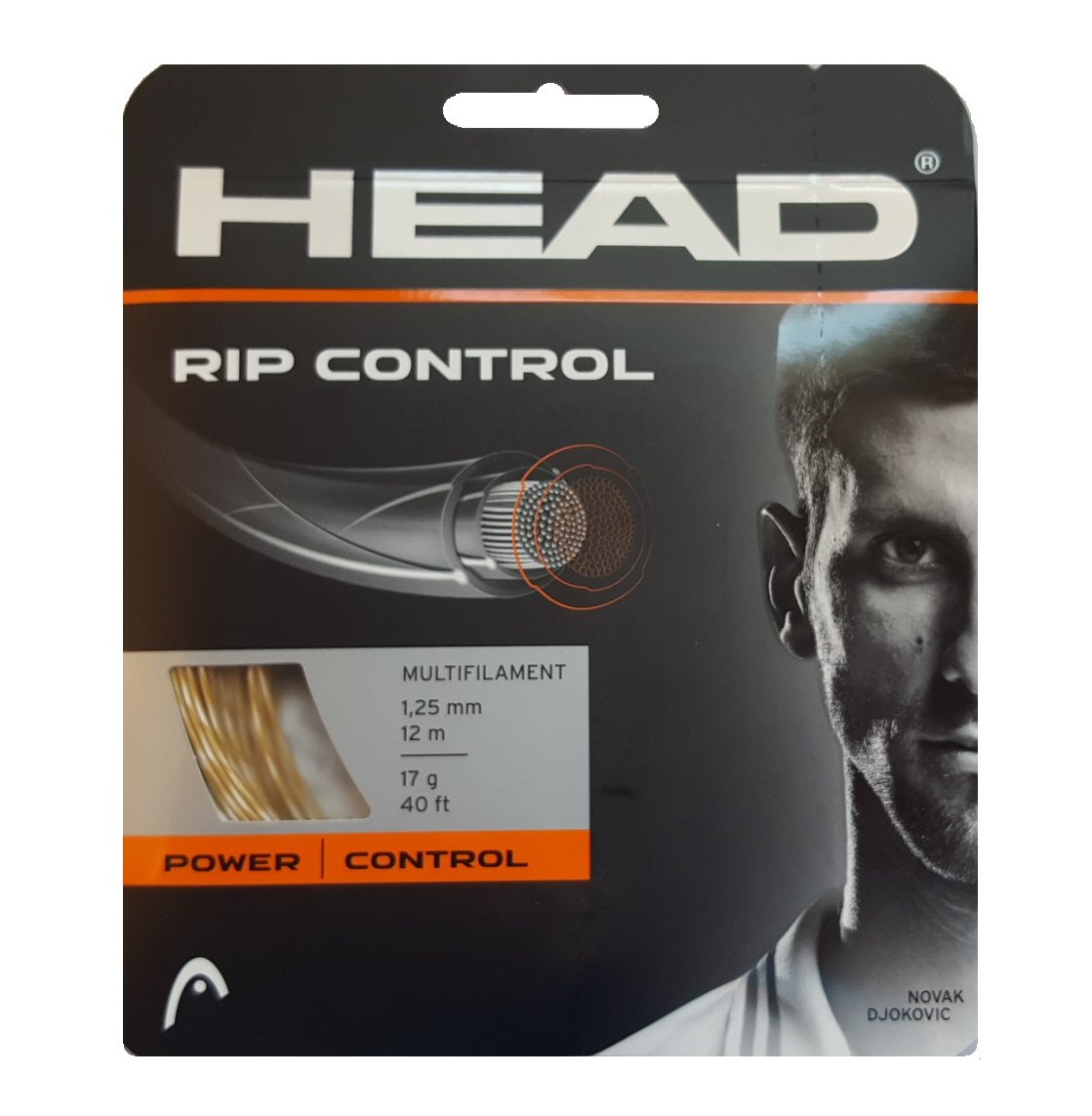 Head Tennissaite Rip Control (Kontrolle+Armschonung) beige 12m Set ...