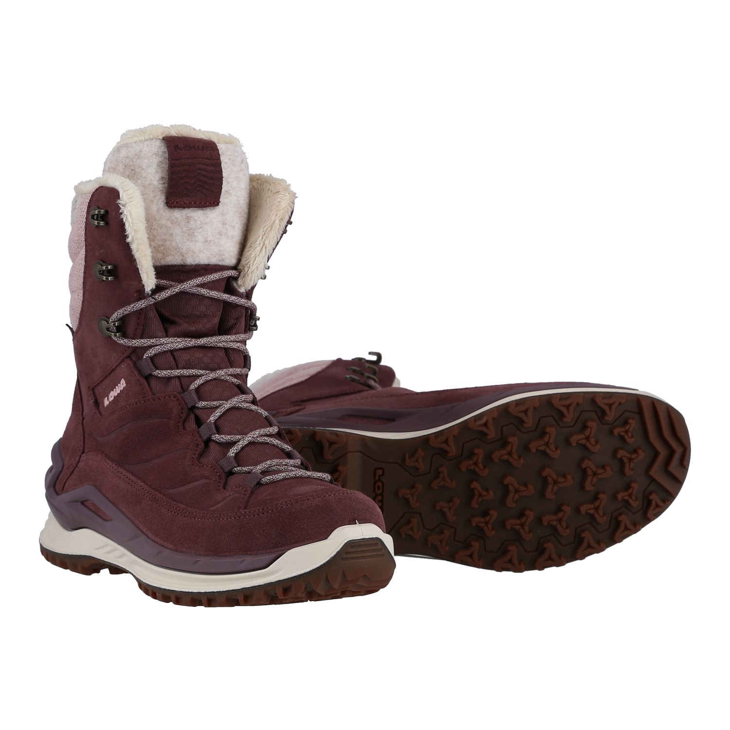 Lowa Winterstiefel Calceta EVO GTX (Veloursleder, wasserdicht) rose ...