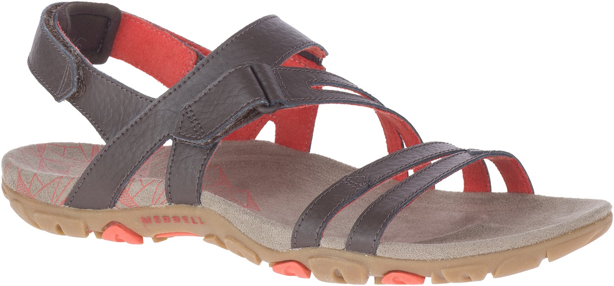 Merrell Sandale Sandspur Rose Convertible Leder espressobraun Damen ...