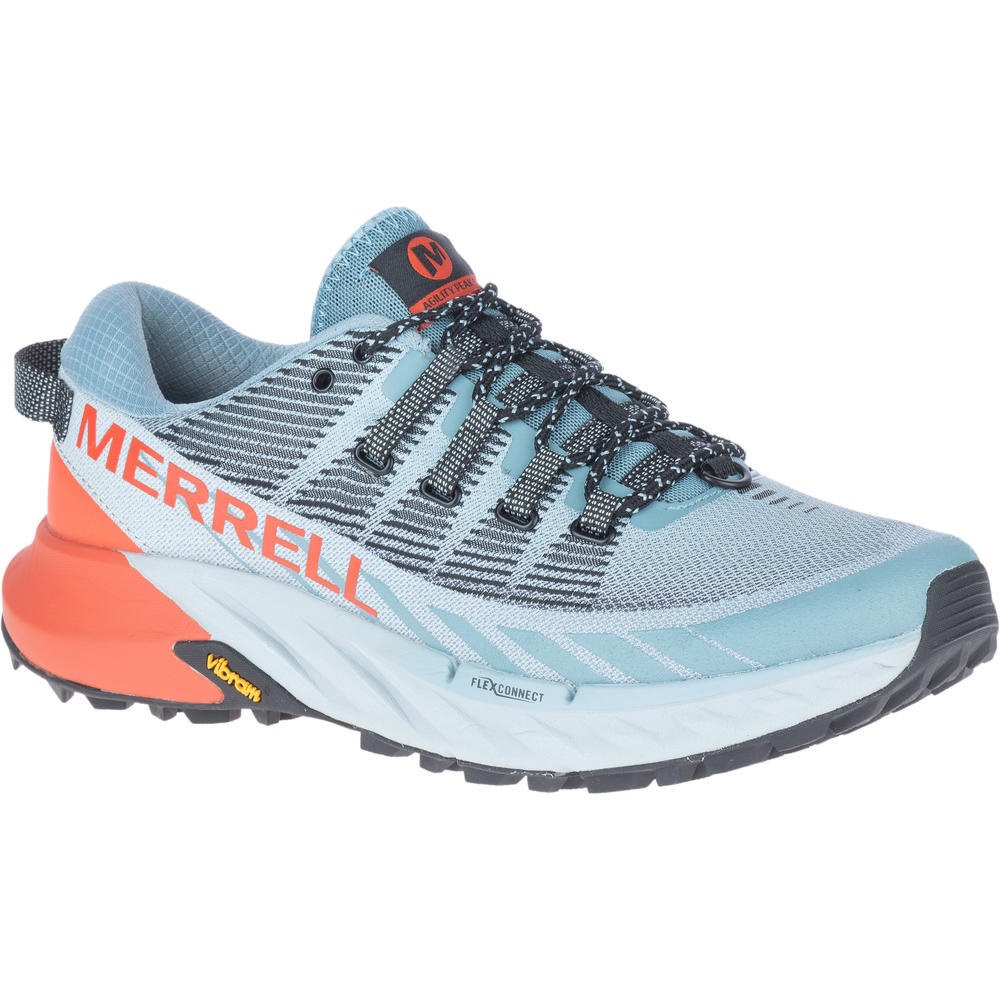 Merrell Trail-Laufschuhe Agility Peak 4 (integrierte Schnürung, Rock ...