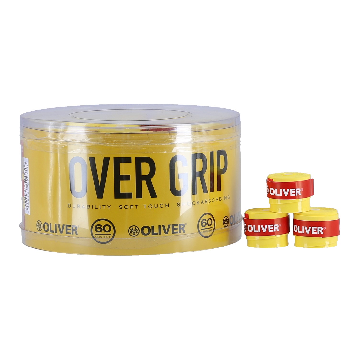 Oliver Overgrip 0,6mm (dünn und saugfähig) gelb 60er Box online bestellen