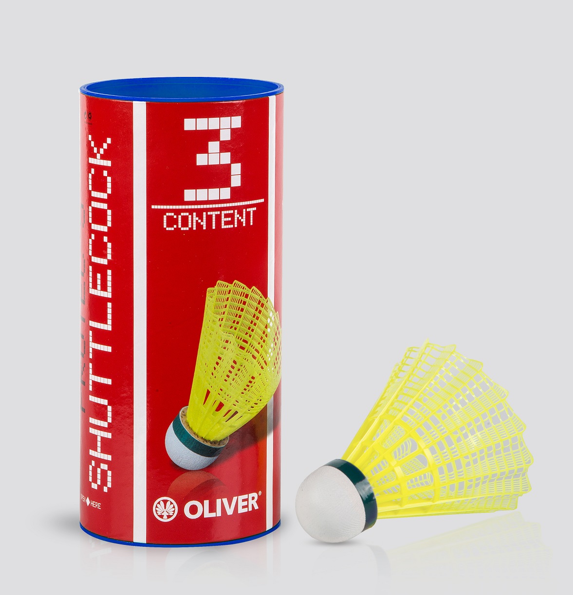 Oliver Badmintonbälle Pro-Tec 5 Nylon/Korkfuß gelb Dose 3er online ...