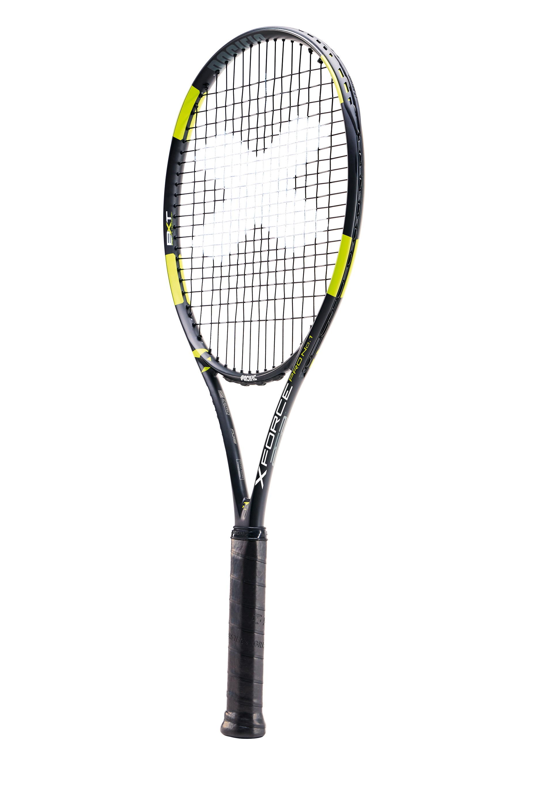 Pacific Tennisschläger X Force Pro No. 1 schwarz/lime - besaitet ...