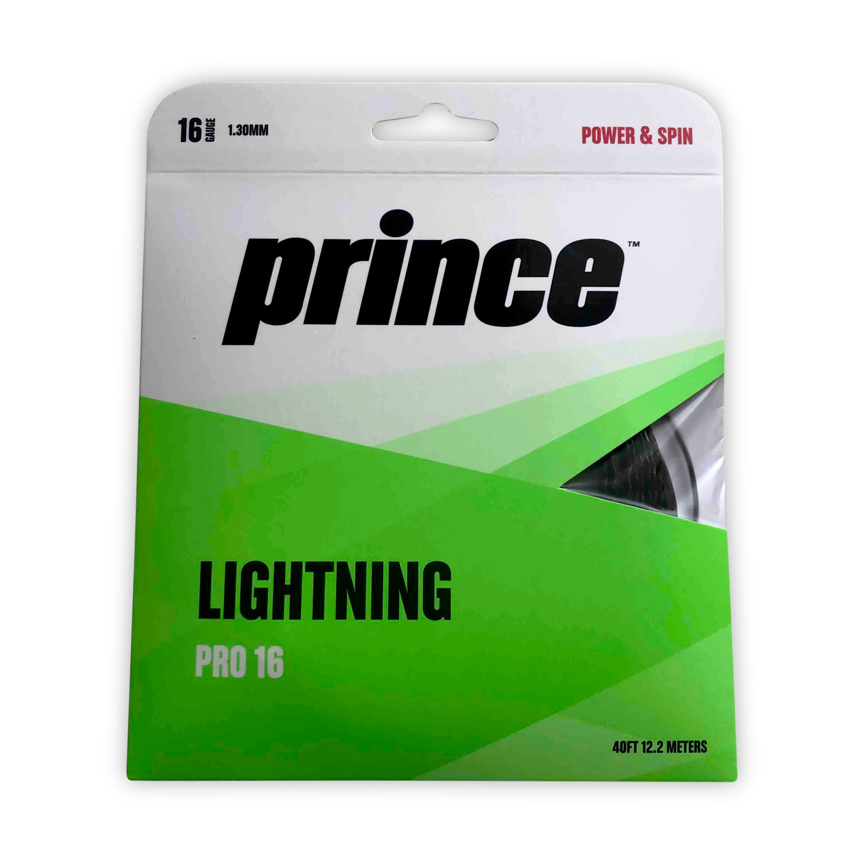 Prince Tennissaite Lightning Pro (Power+Spin) 1,25mm schwarz 12m Set ...
