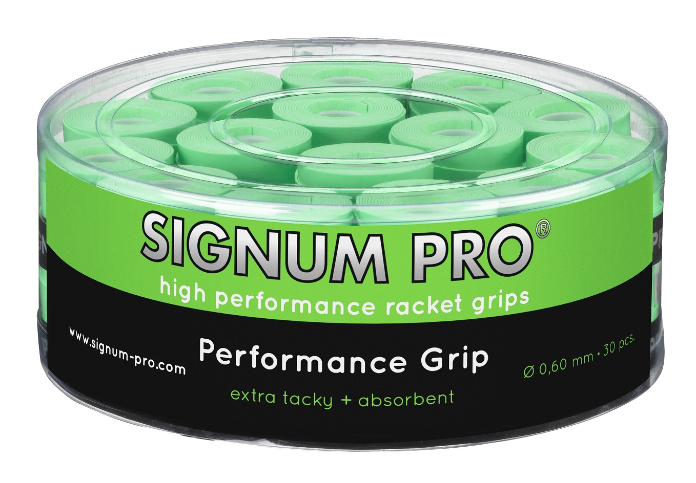 Signum Pro Overgrip Performance 0.6mm limegrün 30er Box online bestellen