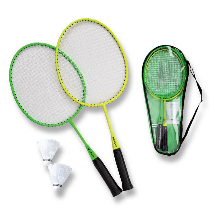 Sunflex Federball Set Match JUNIOR (2x Schläger, 2x Bälle, 1x Tasche ...