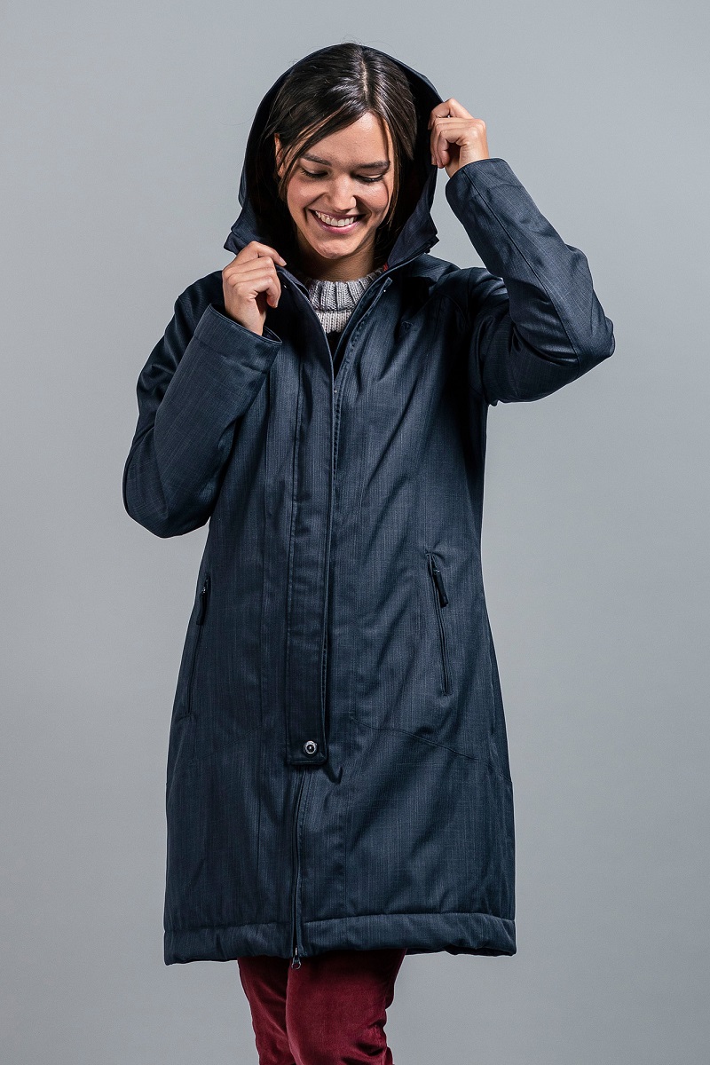 Tatonka Wintermantel Floy Coat (wasser- und winddicht, Wollwattierung ...