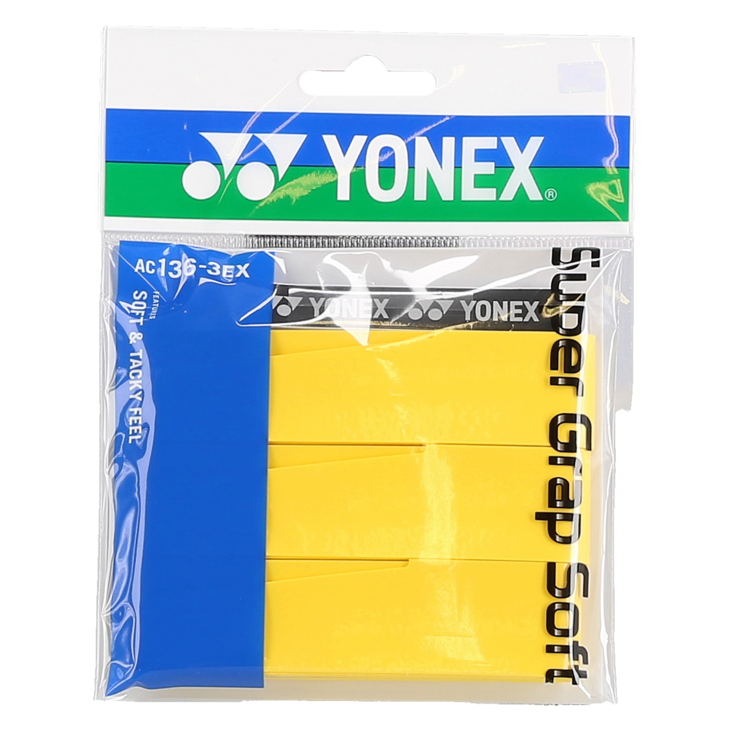 Yonex Overgrip Super Grap Soft 0.8mm gelb 3er online bestellen