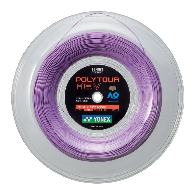 Yonex Tennissaite Poly Tour Rev (Polyester/achteckig) violett 200m ...