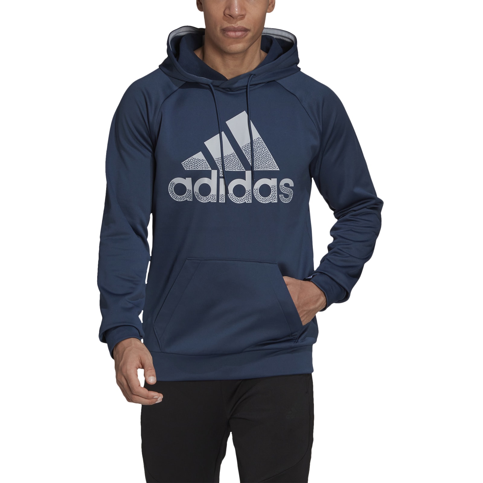 adidas Kapuzenpullover Aeroready Game and Go Big Logo Hoodie navyblau ...