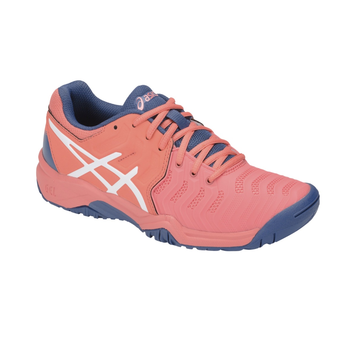 Asics Tennisschuhe Gel Resolution 7 Allcourt papayarot Mädchen online ...