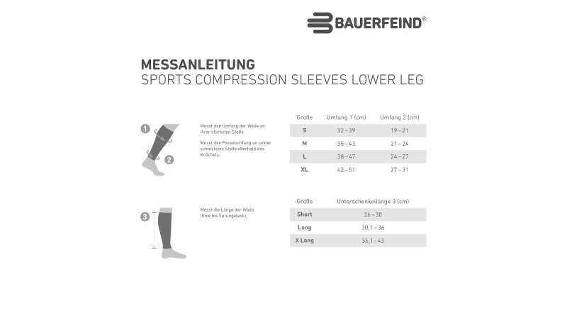 Bauerfeind Unterschenkelstrümpfe mit Kompression kurz schwarz 1er ...