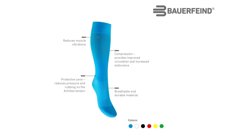 Bauerfeind Kompressionssocke Run&Walk kurz schwarz 1er online bestellen