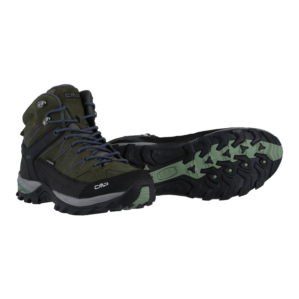 CMP Wanderschuhe Rigel Mid Trekking WP (Trekking, wasserdicht) grün ...