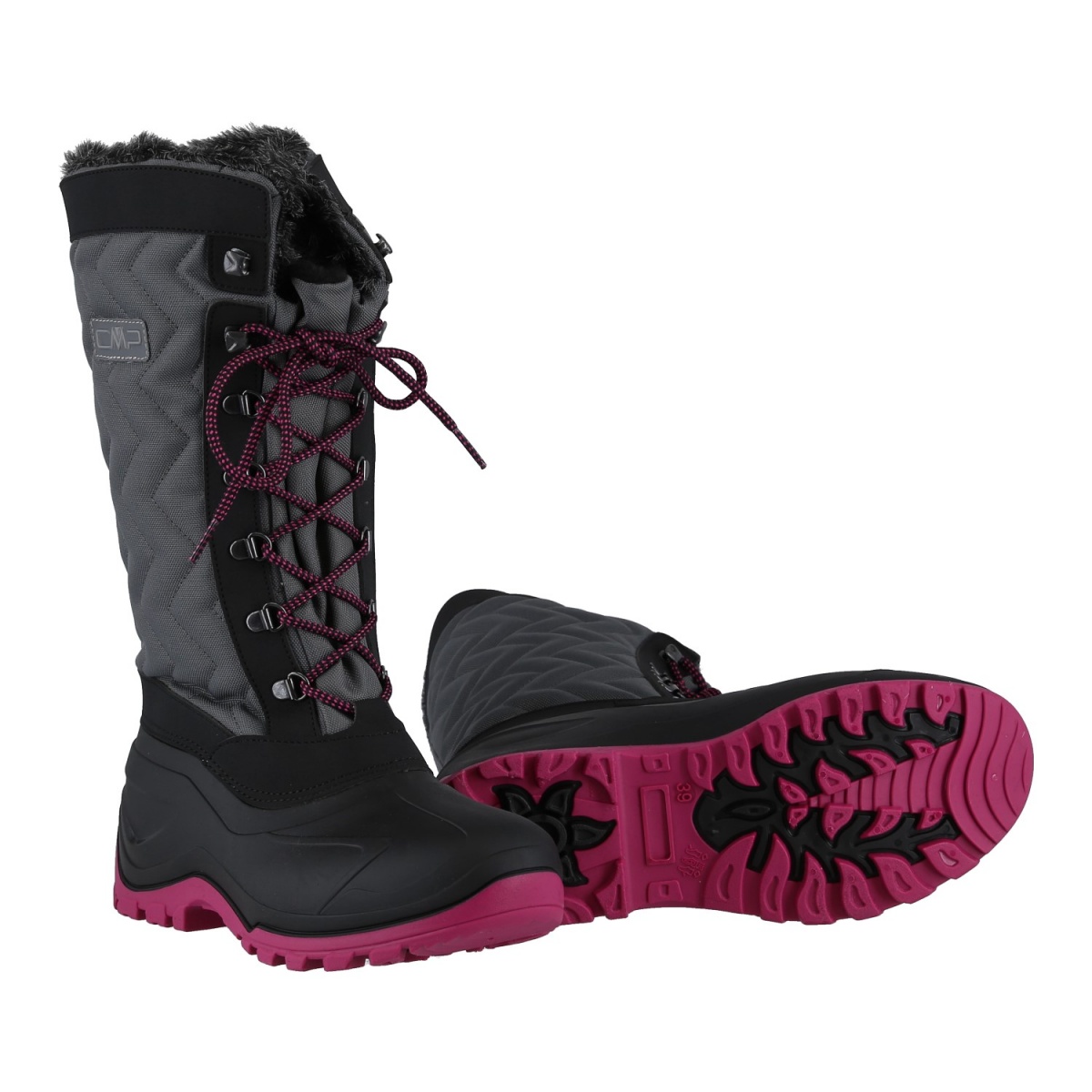 CMP Winterstiefel Nietos wasserdicht grau/pink Damen versandkostenfrei ...