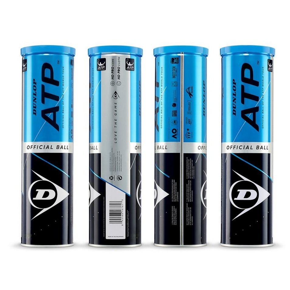Dunlop Tennisbälle ATP Tour (offizieller ATP Tour Ball) Dose 18x4er im ...