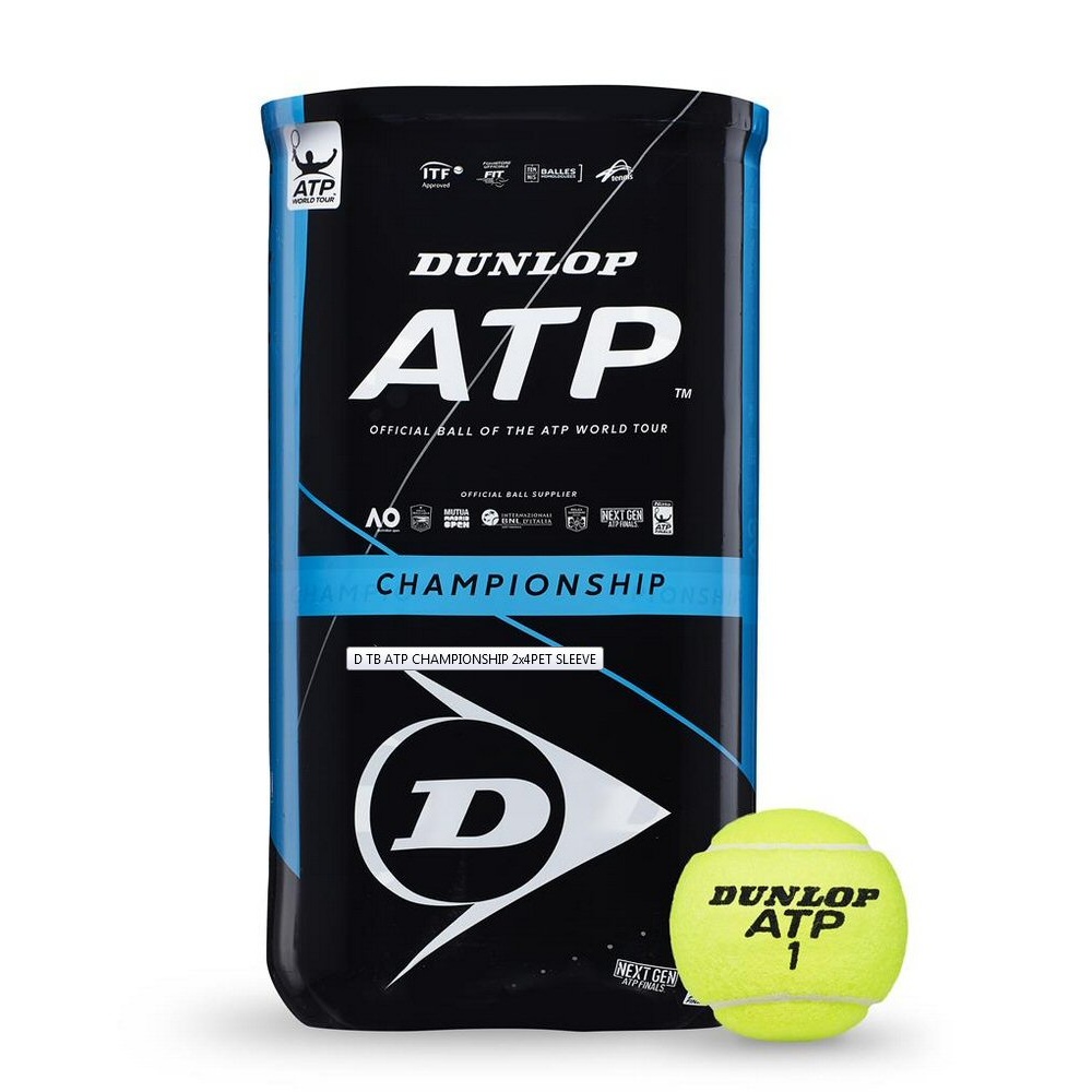 Dunlop Tennisbälle ATP Championship Dose 2x4er Bi-Pack online bestellen