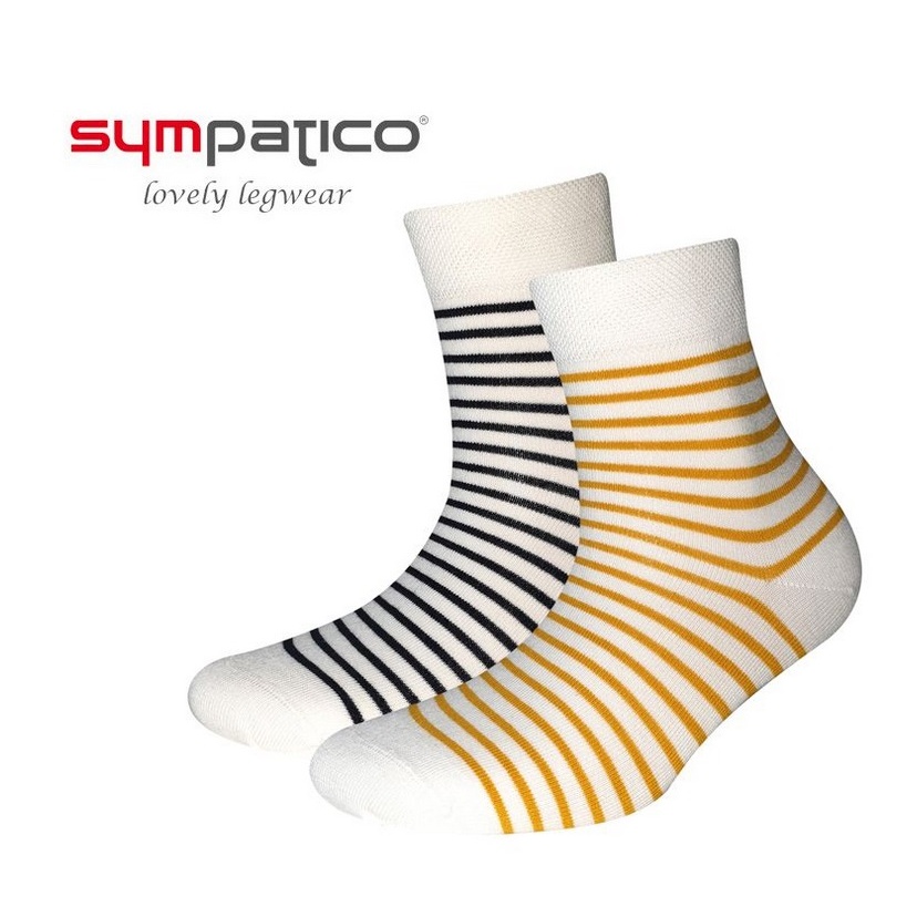 Sympatico Tagessocke Small Line (Baumwolle) Kurzsocken beige/navy/amber ...