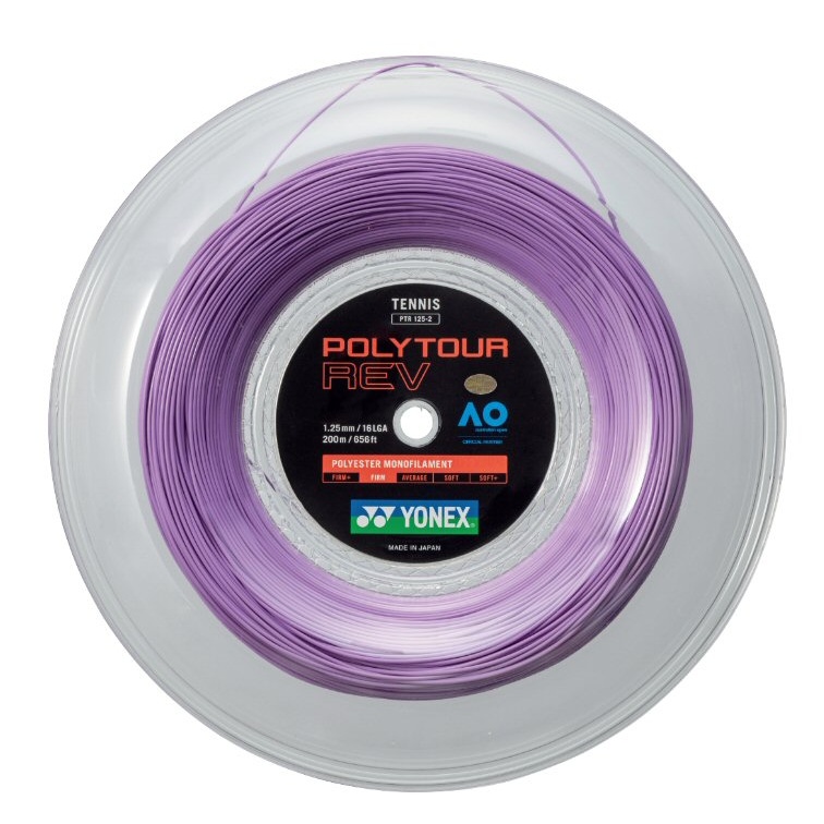 Yonex Tennissaite Poly Tour Rev (Polyester/achteckig) violett 200m ...