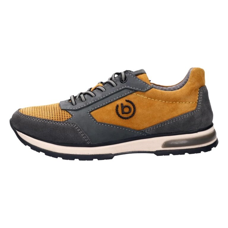 Bugatti Sneaker Cunio - Veloursleder - grau/gelb Herren versandkostenfrei online bestellen