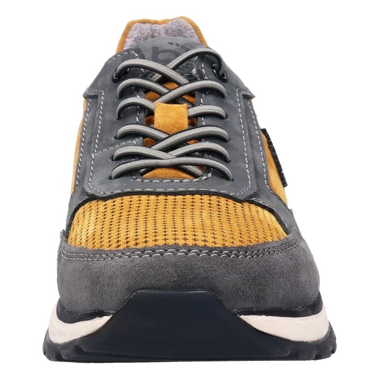 Bugatti Sneaker Cunio - Veloursleder - grau/gelb Herren versandkostenfrei online bestellen